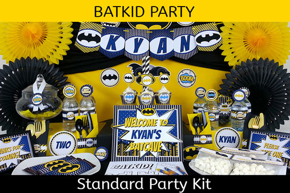 Bat Boy Party Decorations by BannerPanda | Catch My Party